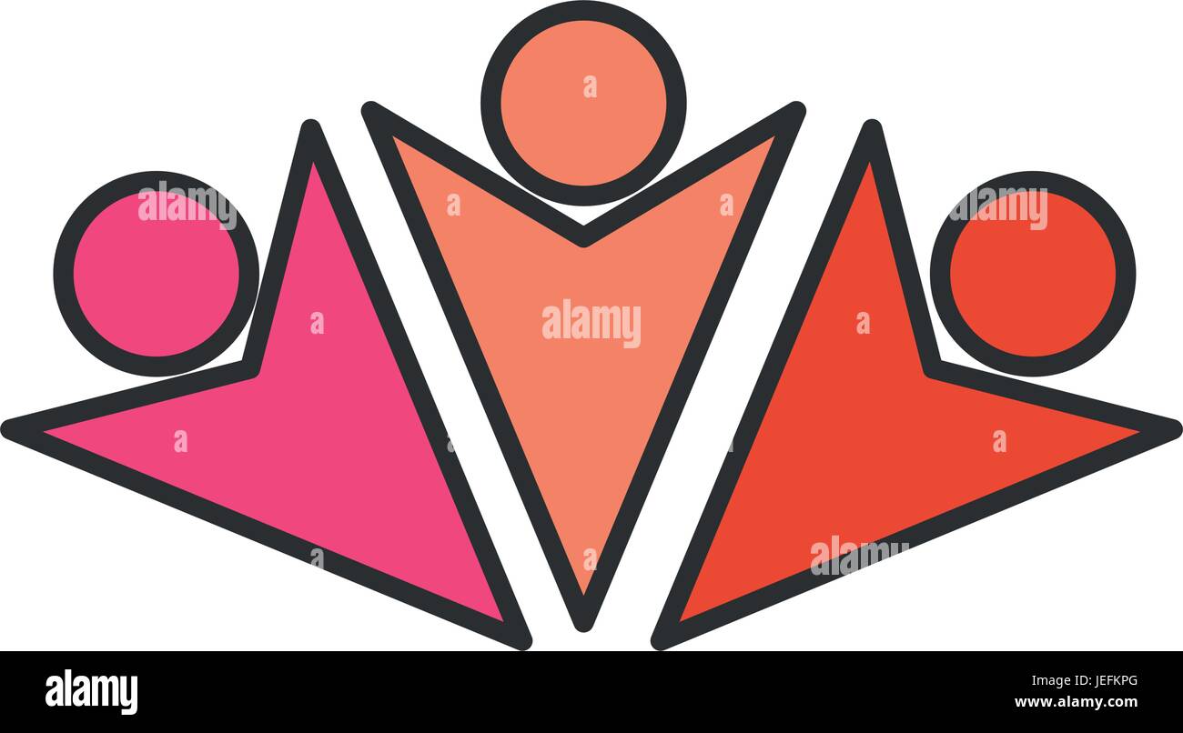 teamwork symbol silhouette icon vector illustration design Stock Vector ...