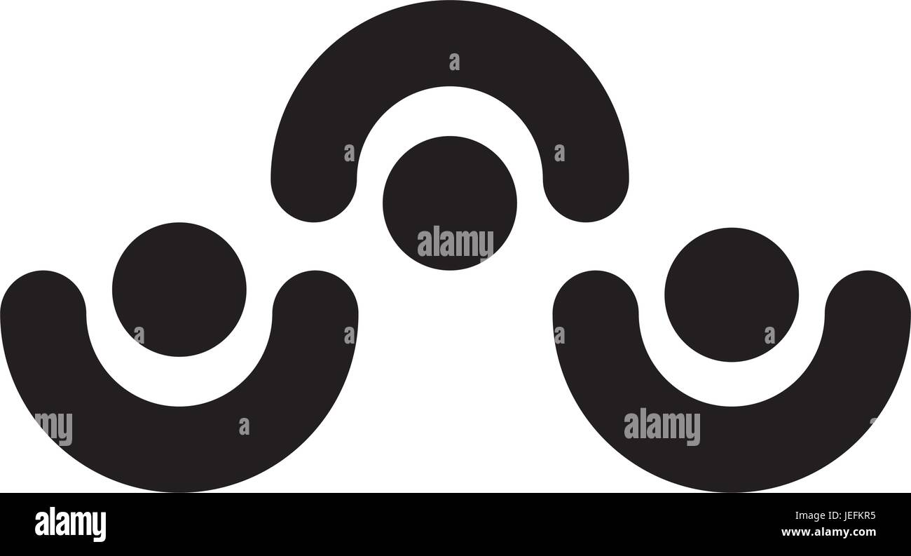 teamwork symbol silhouette icon vector illustration design Stock Vector ...