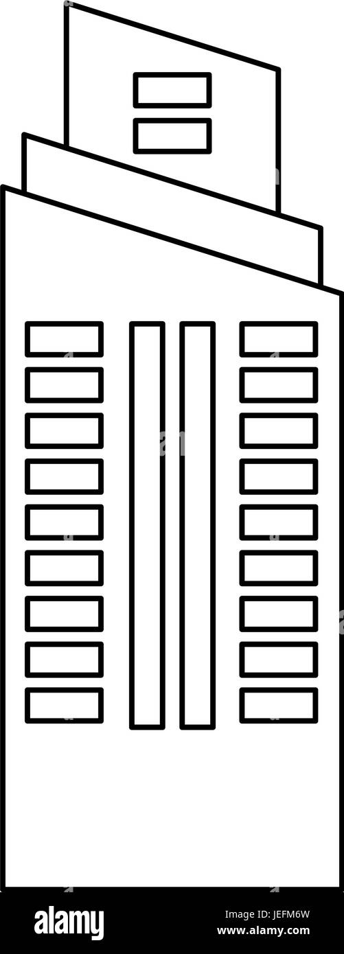 city building icon over white background vector illustration Stock ...