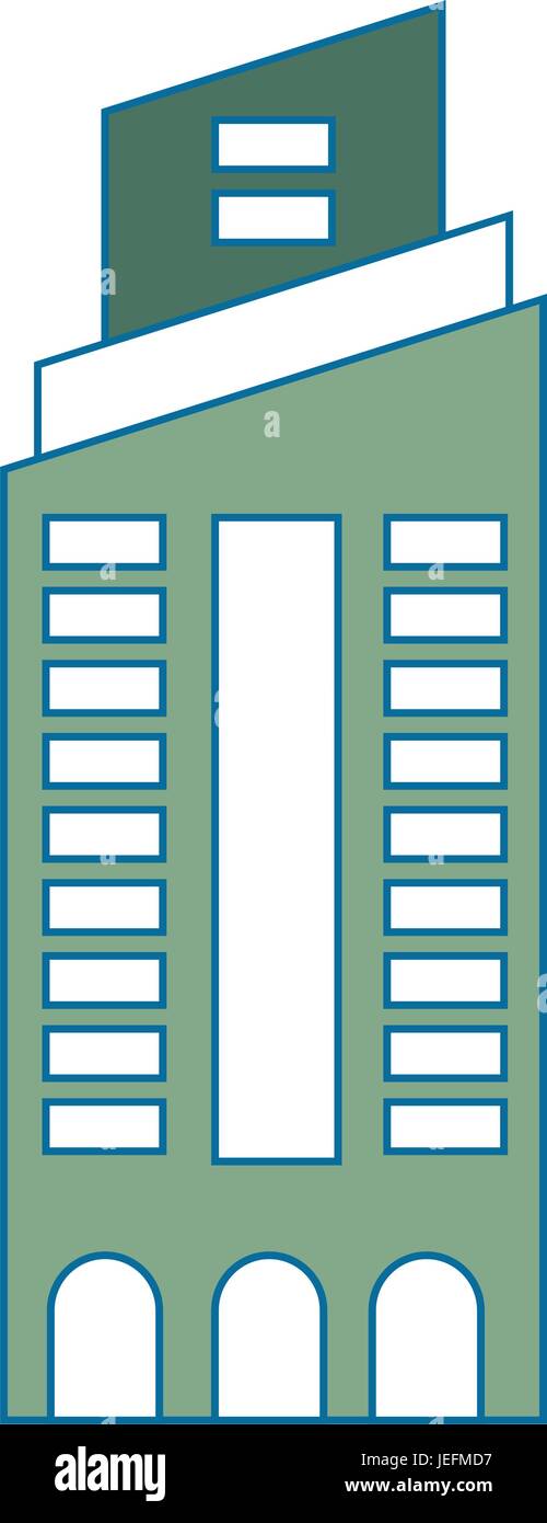 city building icon over white background vector illustration Stock ...