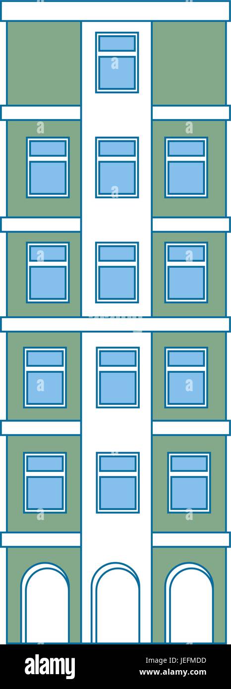 city building icon over white background vector illustration Stock ...