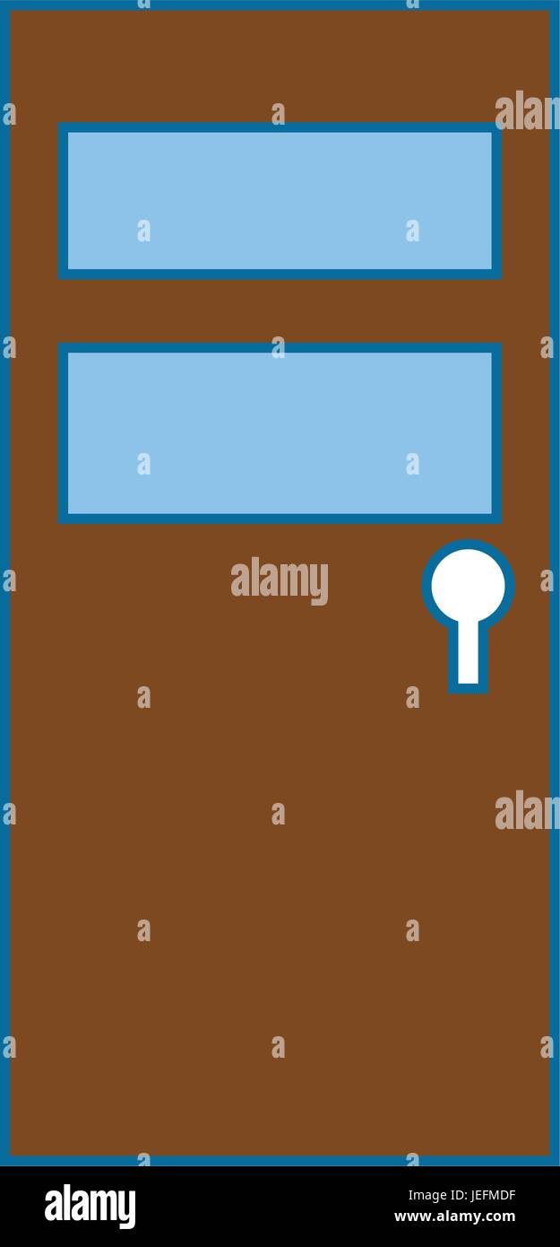 door icon over white background vector illustration Stock Vector Image ...