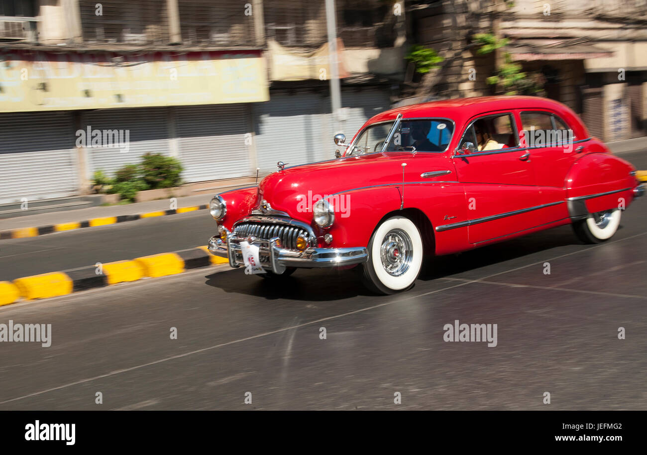 Vintage car in show, MUMBAI Stock Photo - Alamy