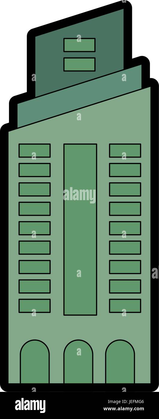 city building icon over white background vector illustration Stock ...