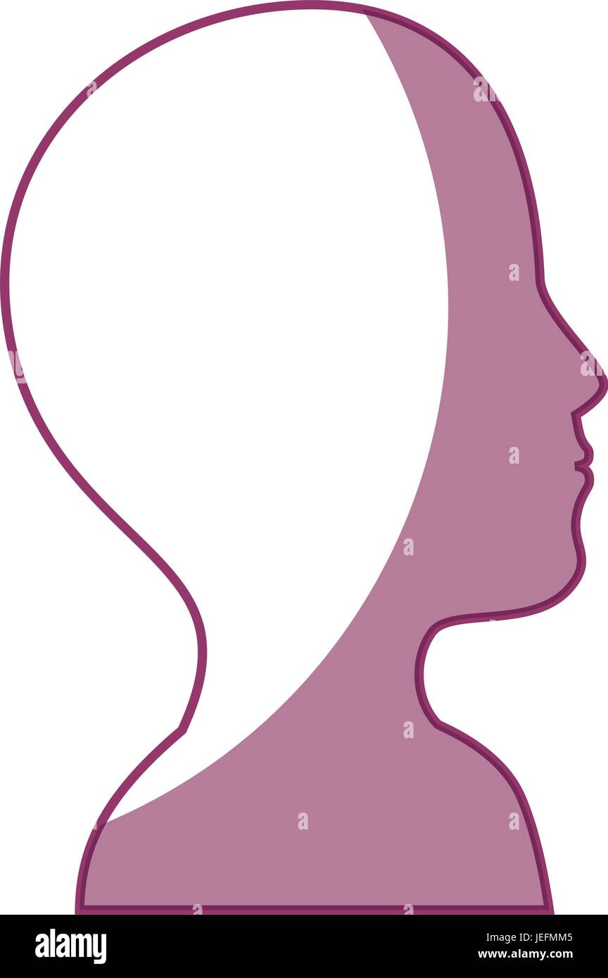 human head icon over white background vector illustration Stock Vector ...