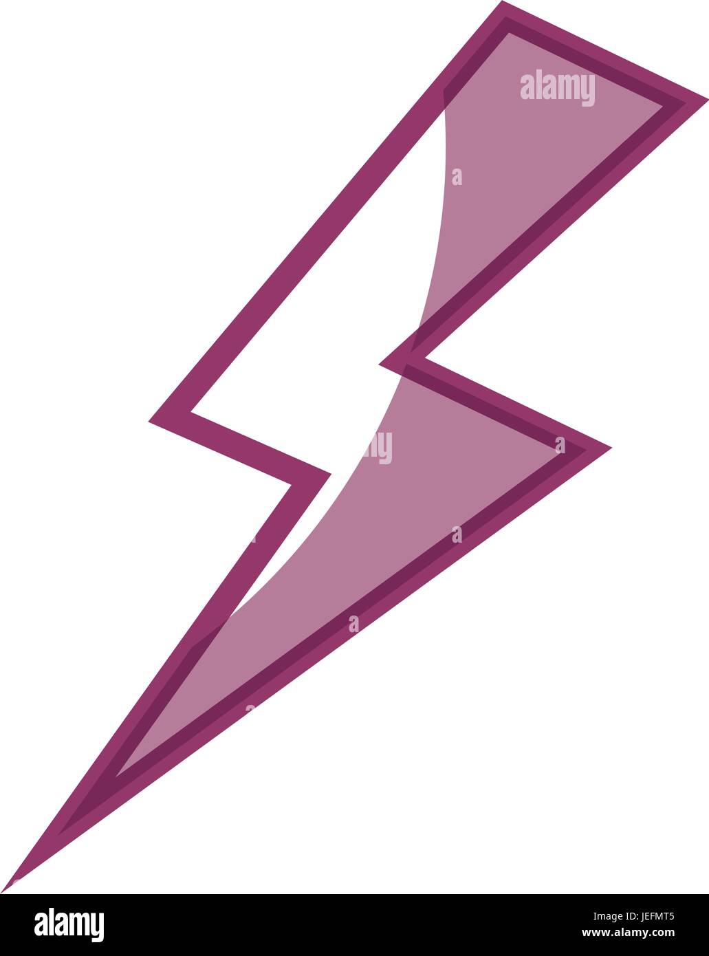 thunder icon over white background vector illustration Stock Vector ...