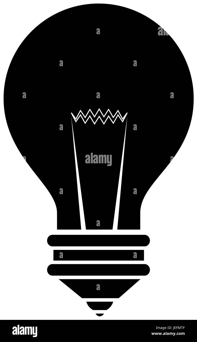 light bulb icon over white background vector illustration Stock Vector ...