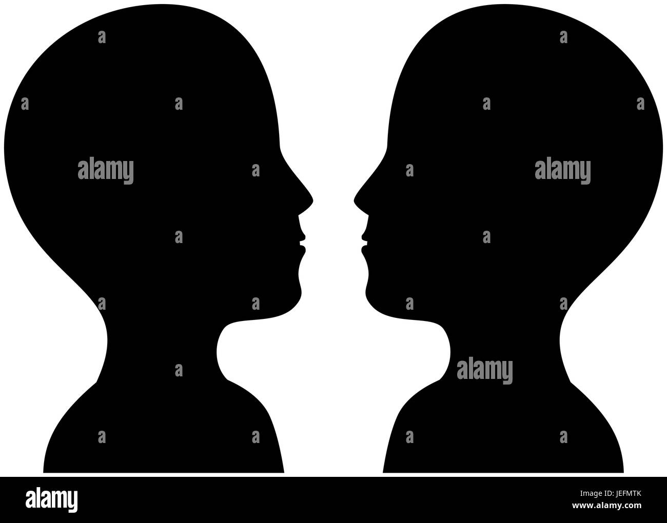 human heads icon over white background vector illustration Stock Vector ...