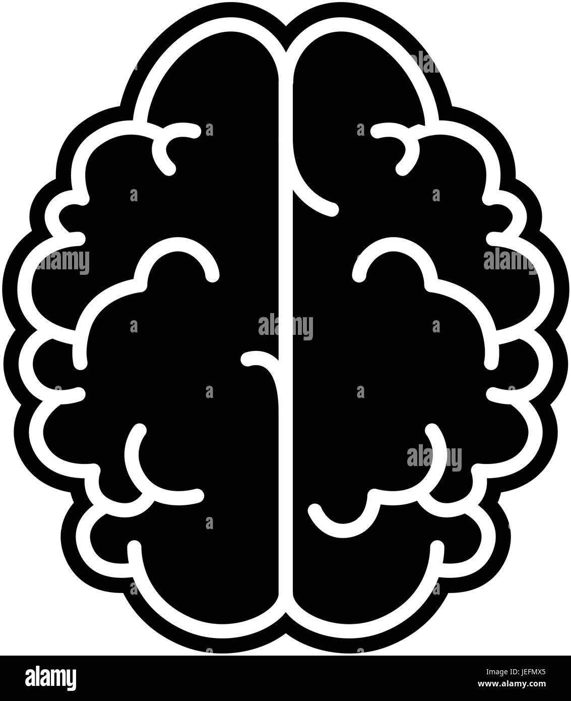 Brain icon over white background vector illustration Stock Vector Image ...