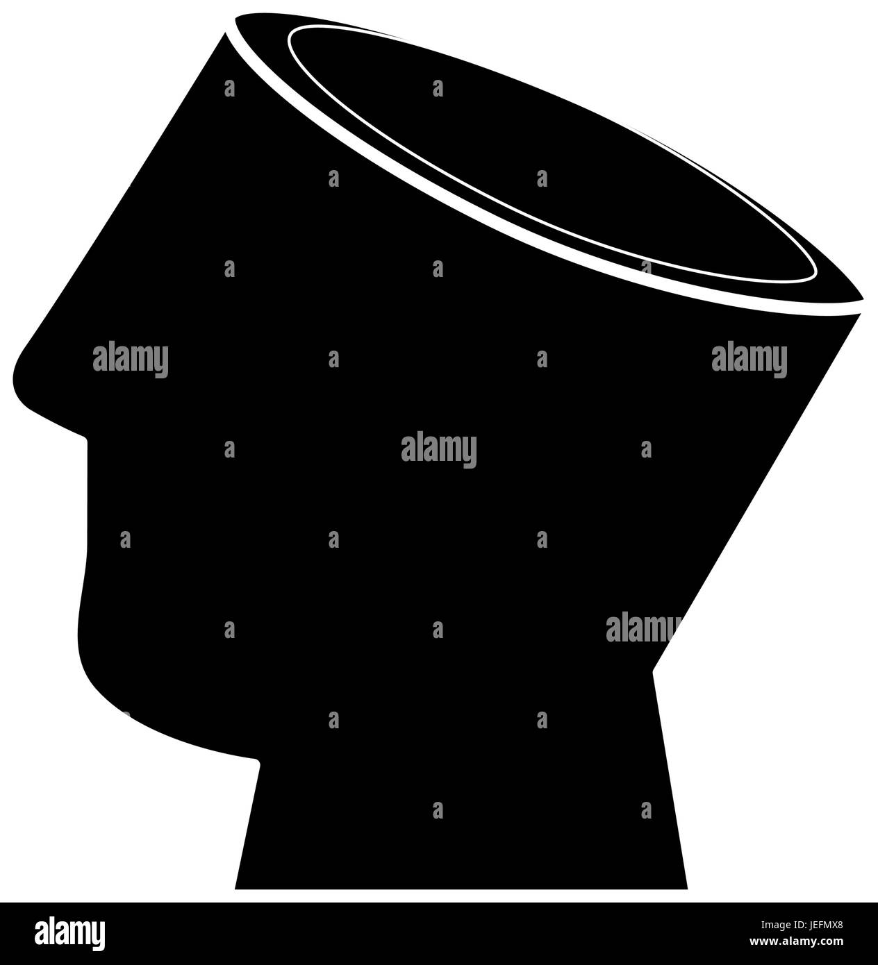 human head icon over white background vector illustration Stock Vector ...