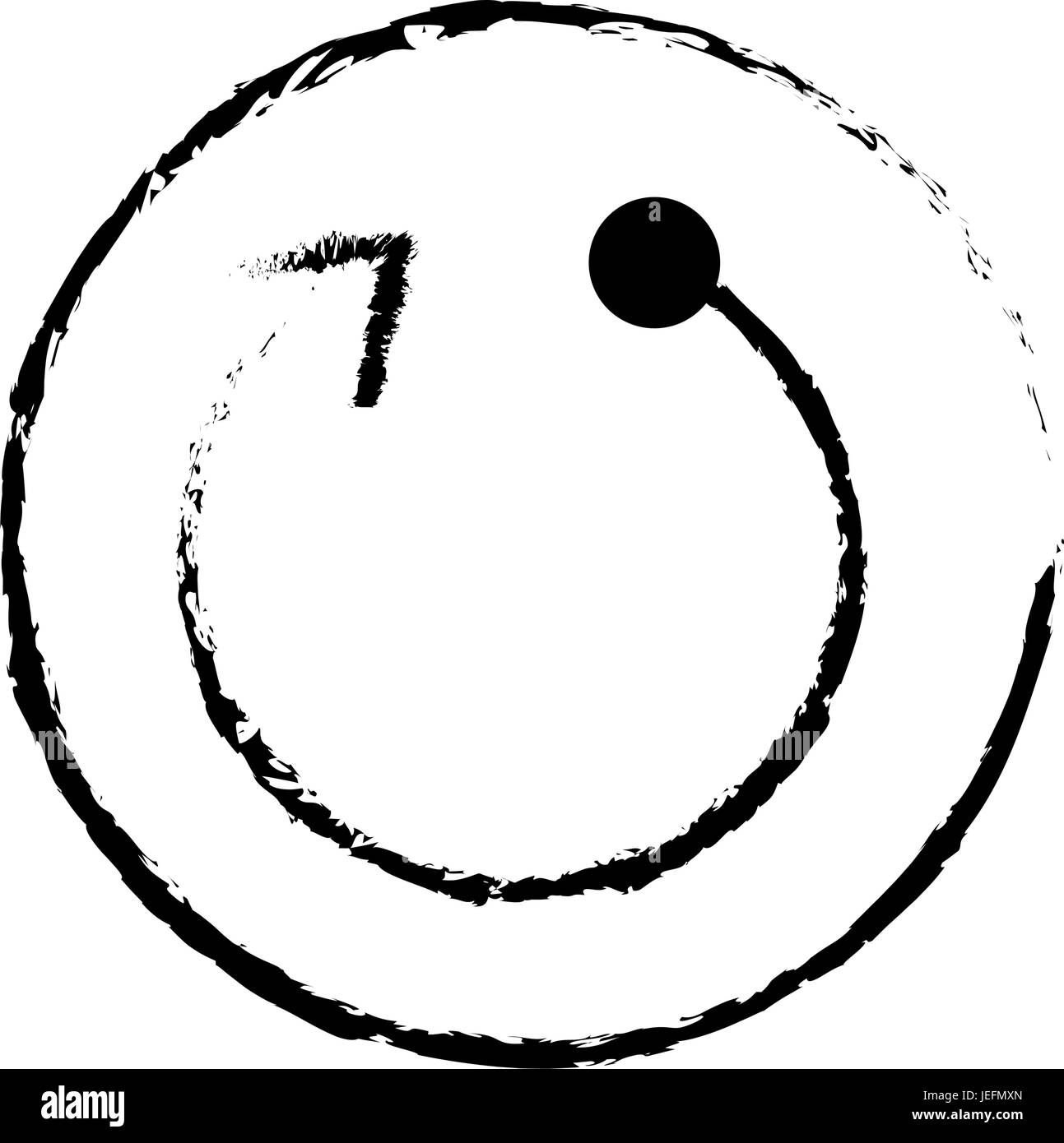 button with refresh arrow icon over white background vector ...