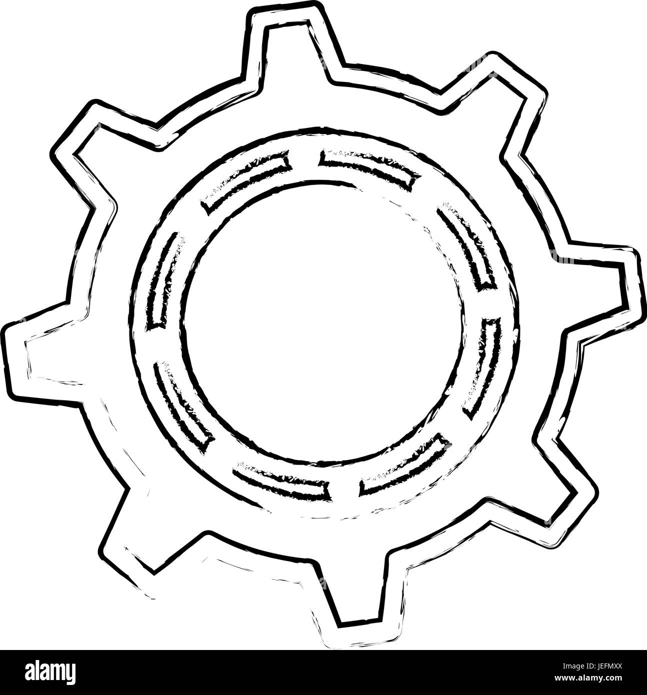 gear wheel icon over white background vector illustration Stock Vector ...