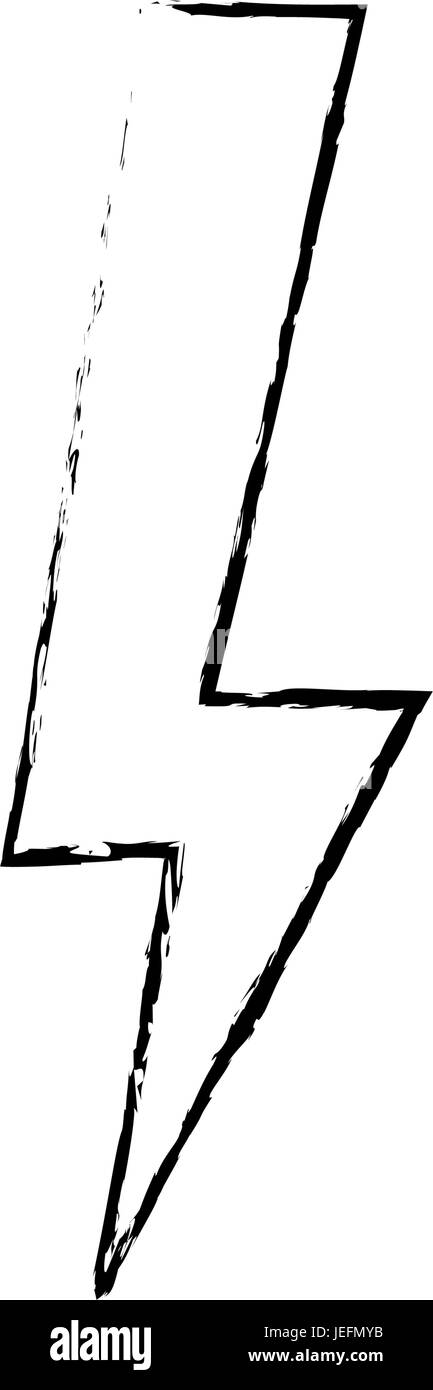 thunder icon over white background vector illustration Stock Vector ...