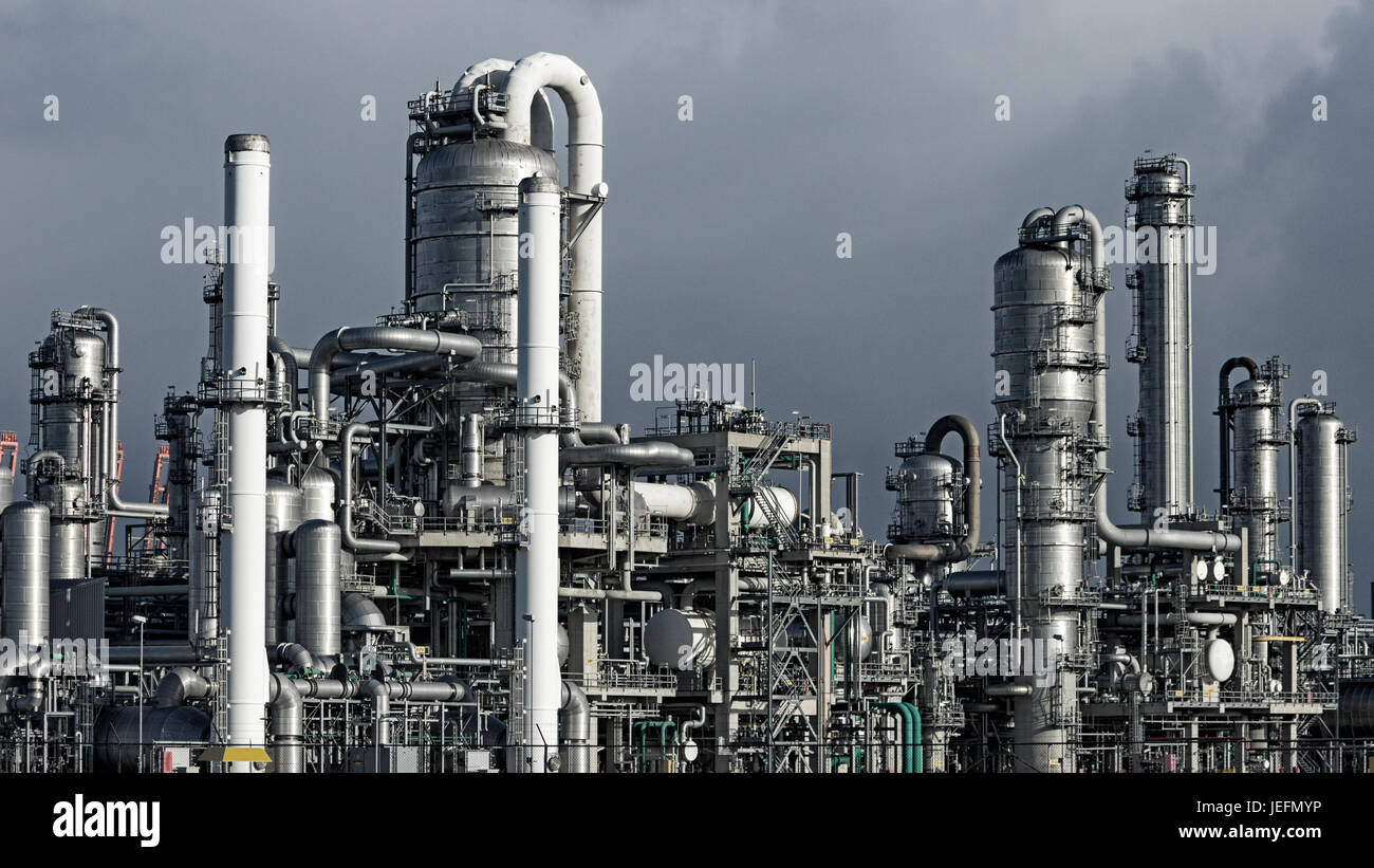 Pipework at a petrochemical industrial plant Stock Photo - Alamy