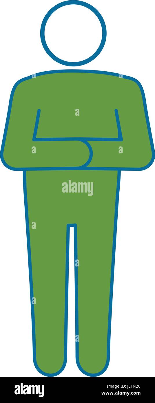 man standing icon over white background vector illustration Stock ...