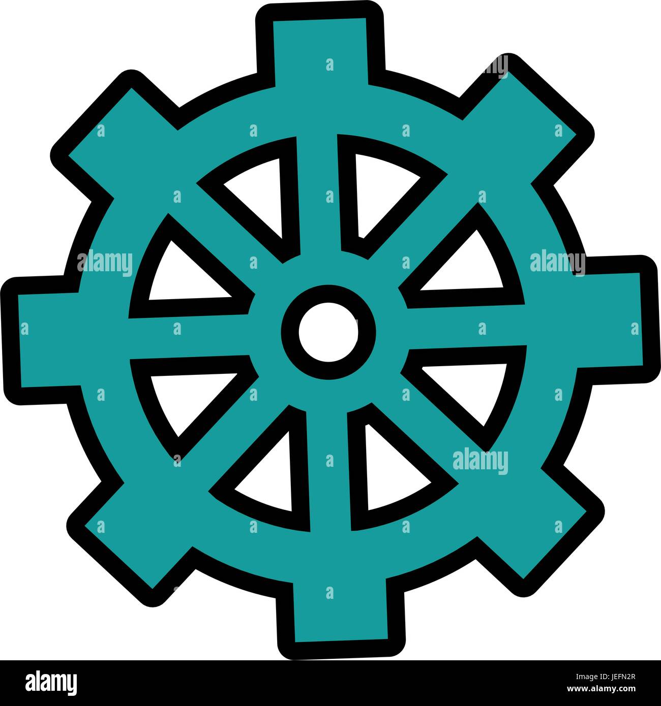 gear wheel icon Stock Vector Image & Art - Alamy