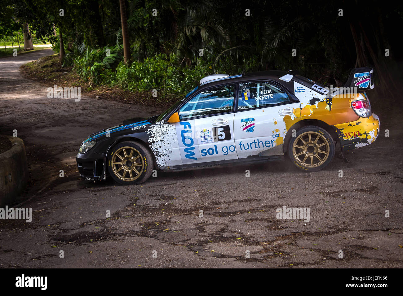 Sol Rally Barbados Day 1 Stock Photo - Alamy