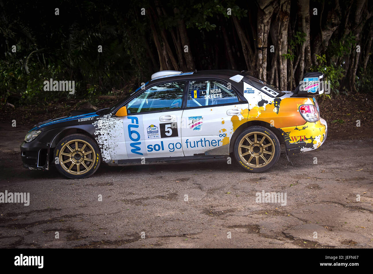 Sol Rally Barbados Day 1 Stock Photo - Alamy