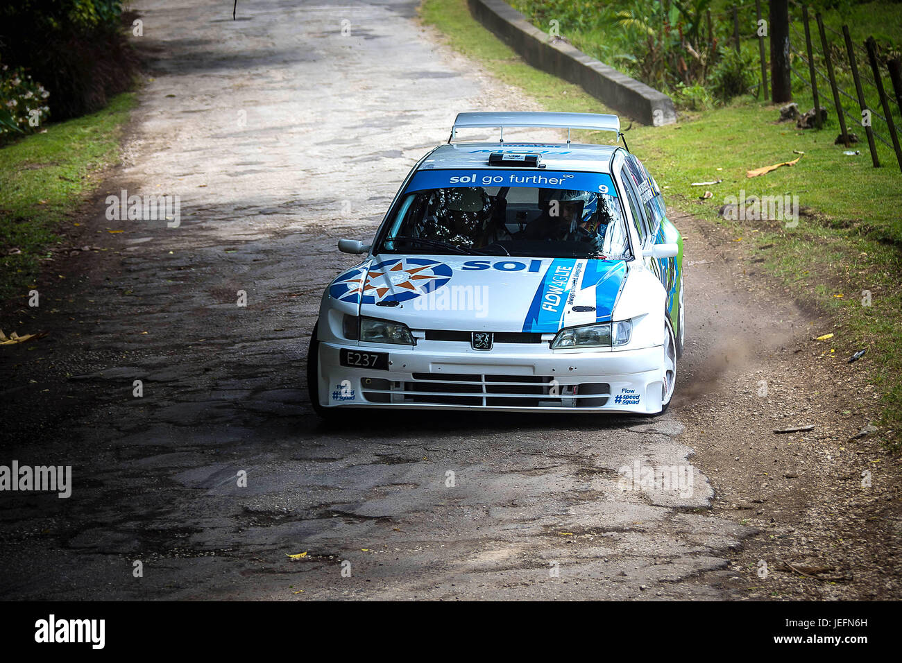 Sol Rally Barbados Day 1 Stock Photo - Alamy