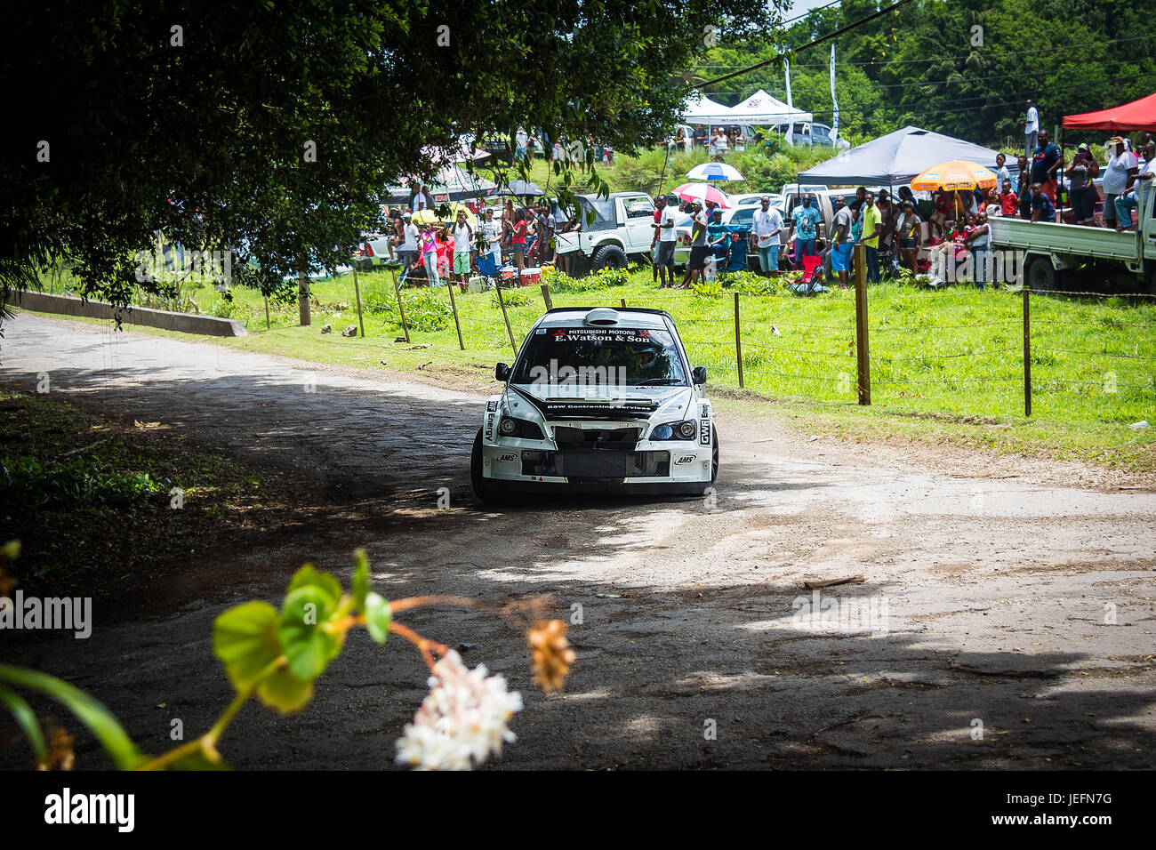 Sol Rally Barbados Day 1 Stock Photo - Alamy