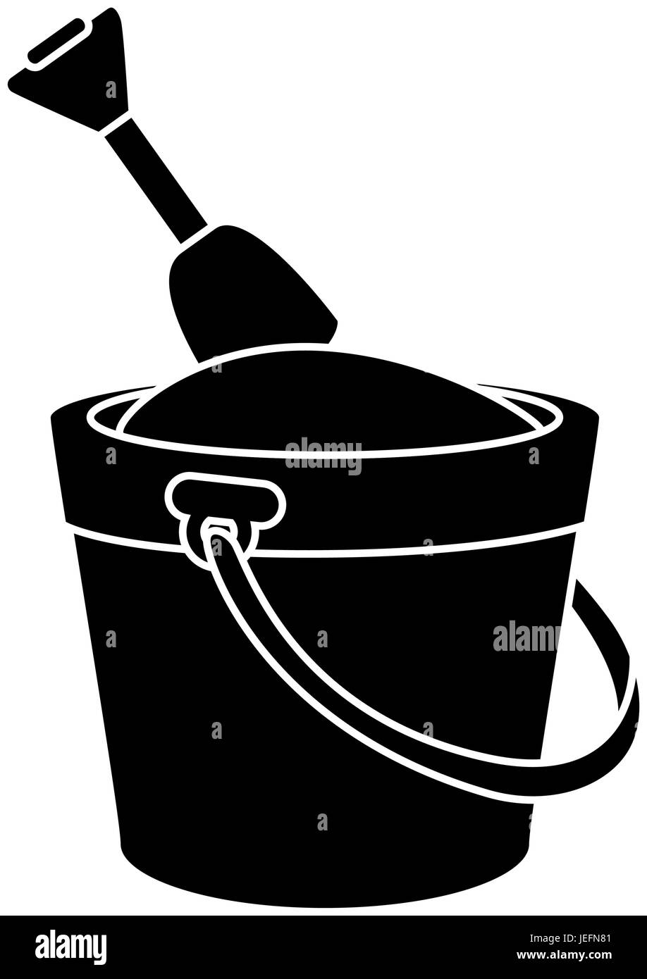 bucket and shovel icon Stock Vector Image & Art - Alamy