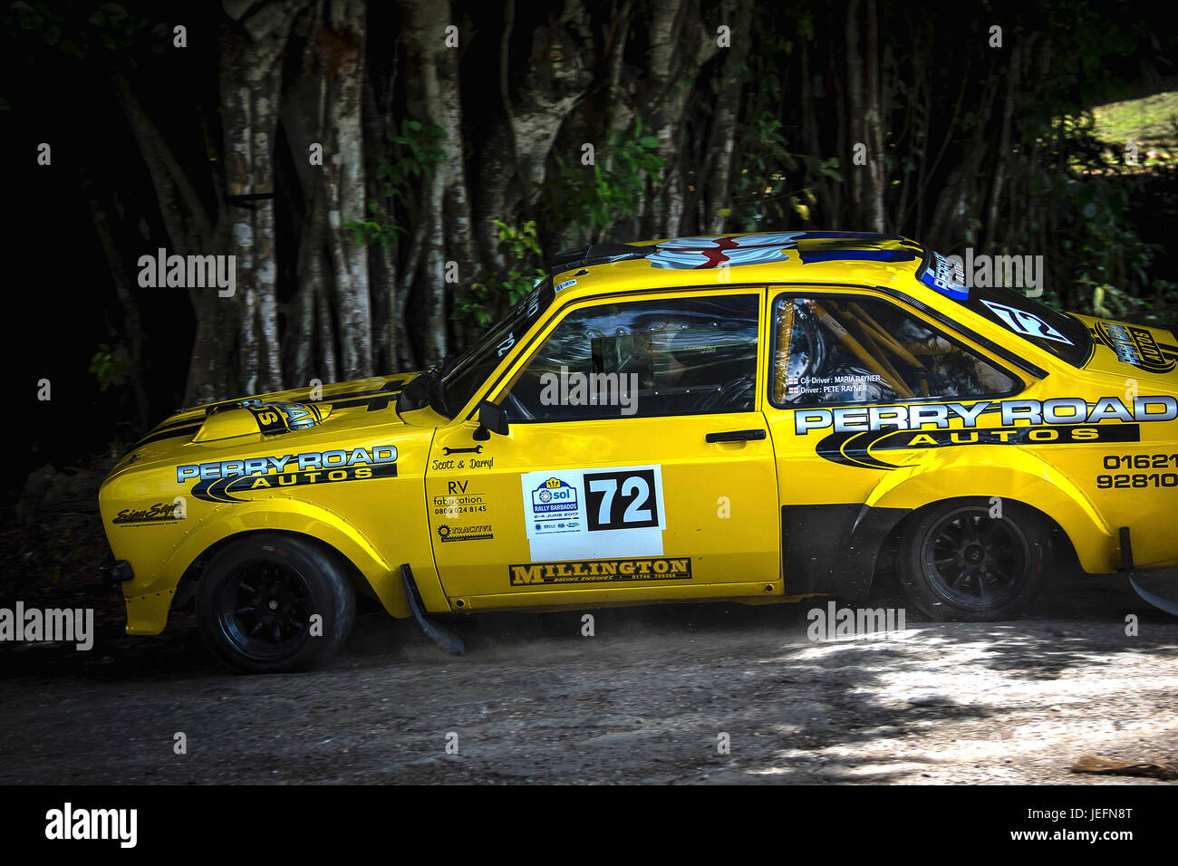 Sol Rally Barbados Day 1 Stock Photo - Alamy