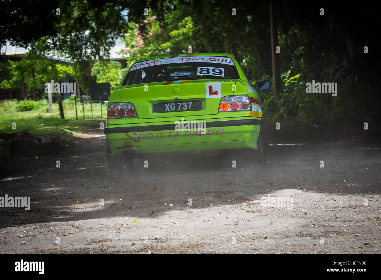Sol Rally Barbados Day 1 Stock Photo - Alamy