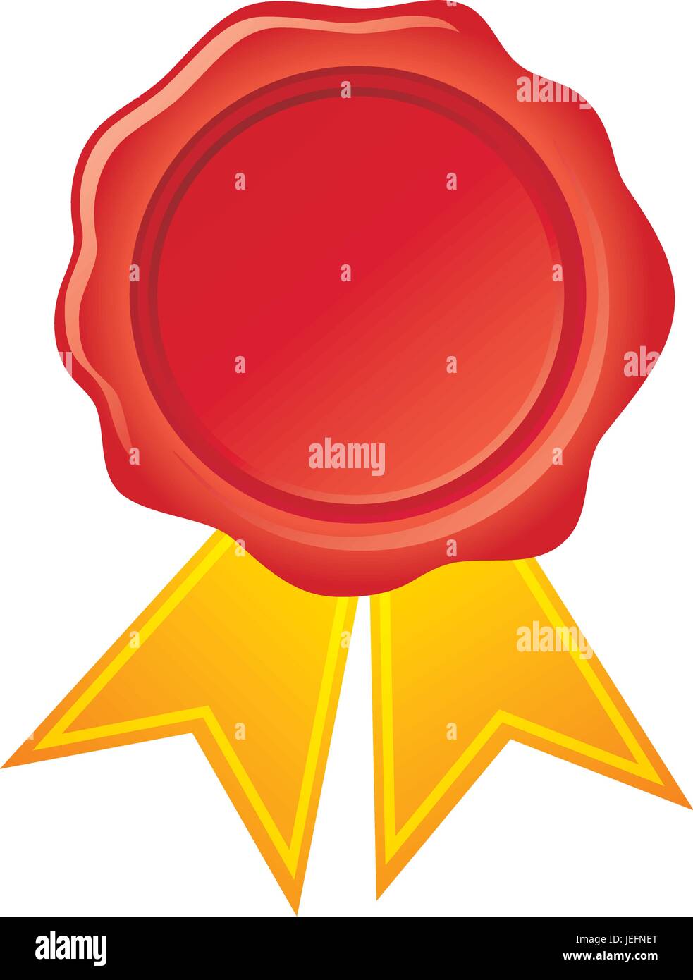 Red seal wax stamp Stock Vector Images - Alamy