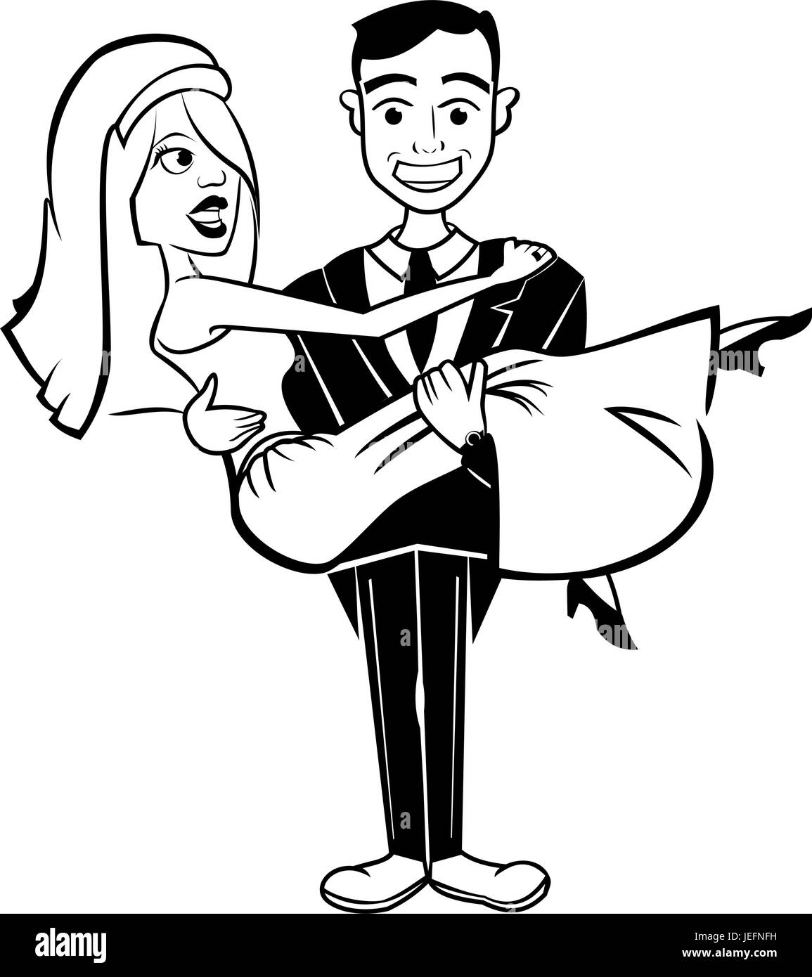 Happy woman hug husband Black and White Stock Photos & Images - Alamy