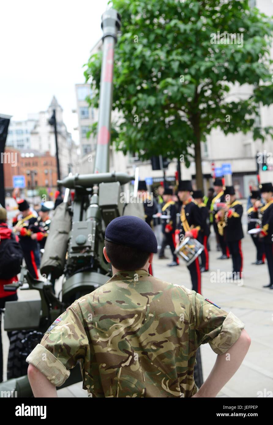 Armed forces day in urban setting hi-res stock photography and images ...