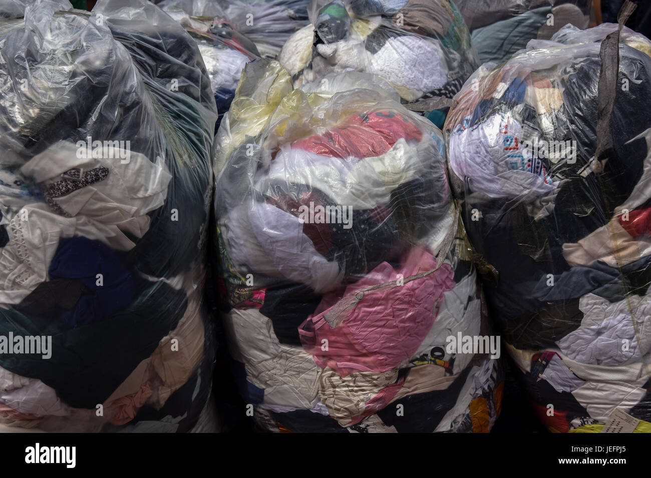 Bags Of Clothing Stock Photo - Alamy