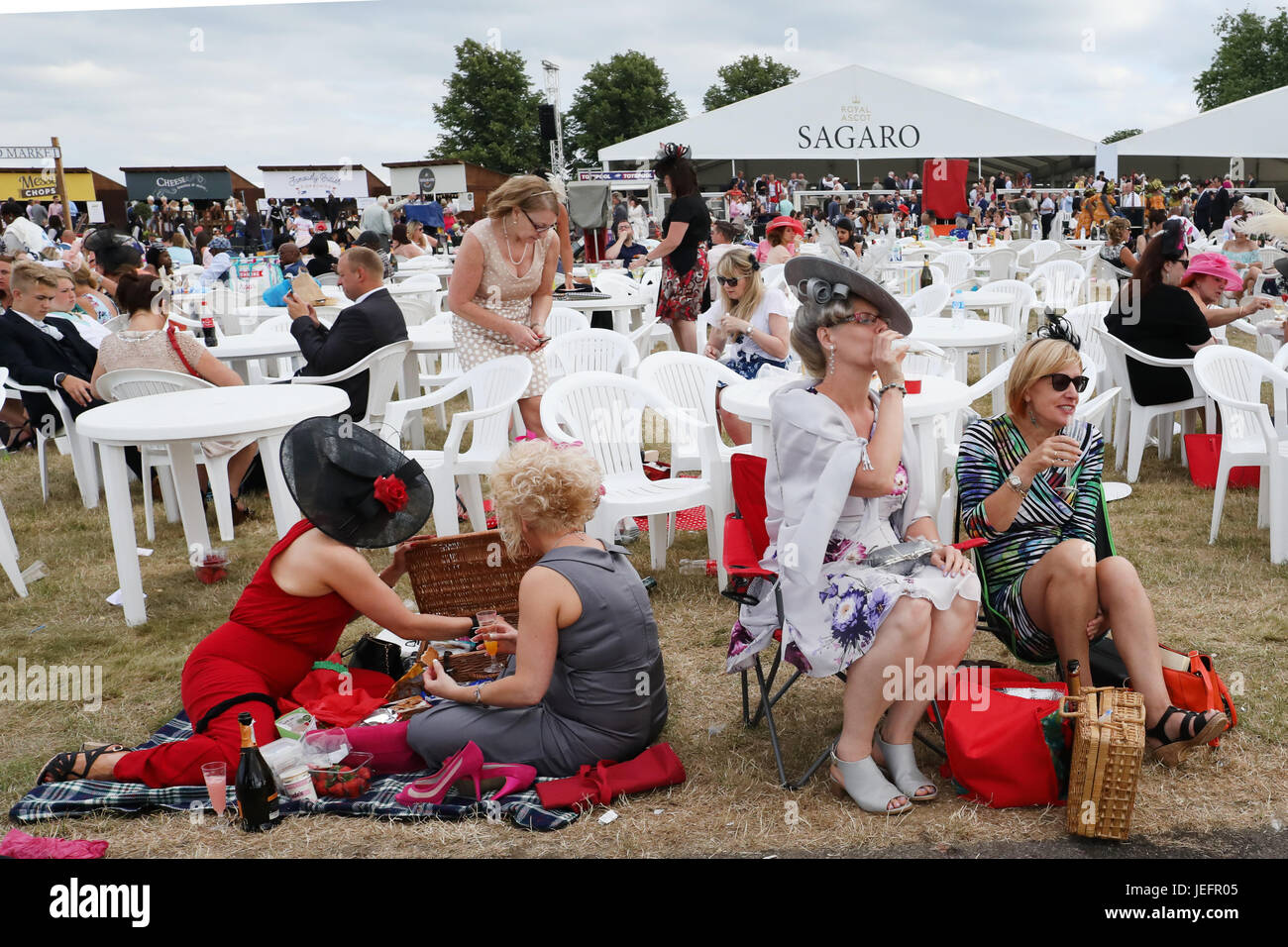 Ascot, UK. 22nd June, 2017,Royal Ascot races , Ladies Day, England ...