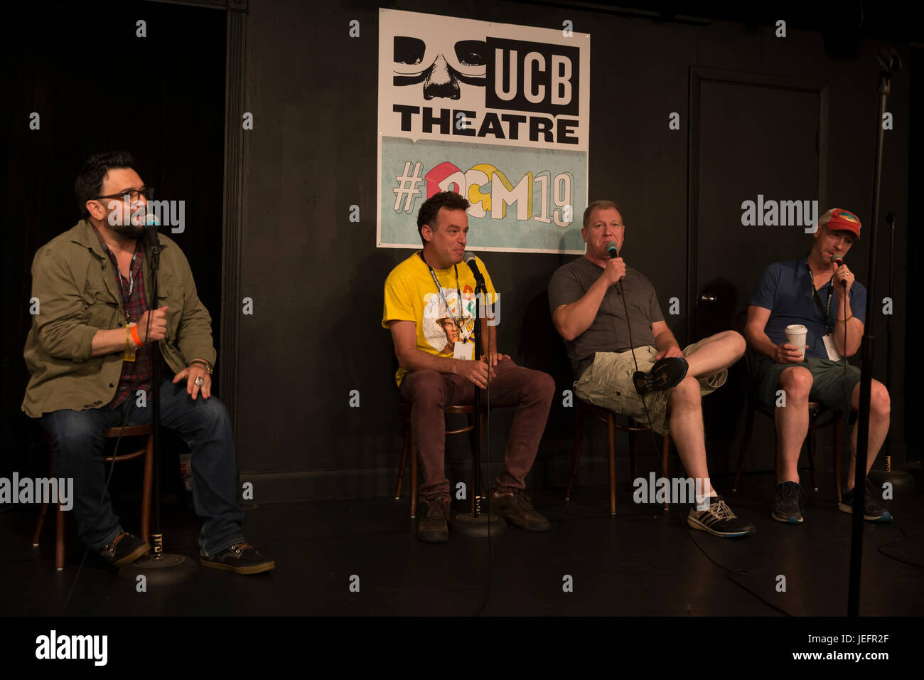 New York, NY USA - June 23, 2017: Horatio Sanz, Matt Besser, Ian ...