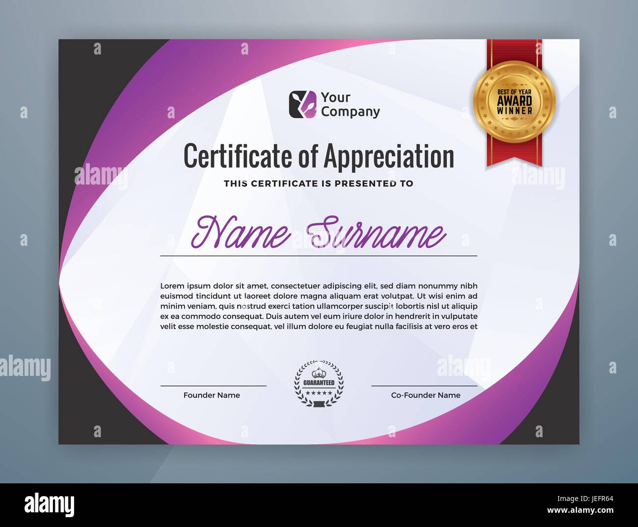 Multipurpose Modern Professional Certificate Template Design for Print ...