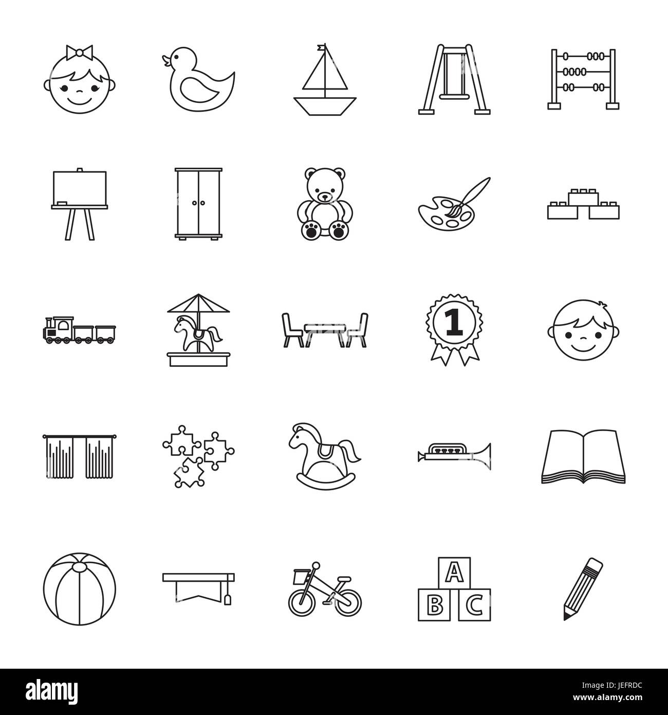 Kinder symbol Stock Vector Images - Alamy