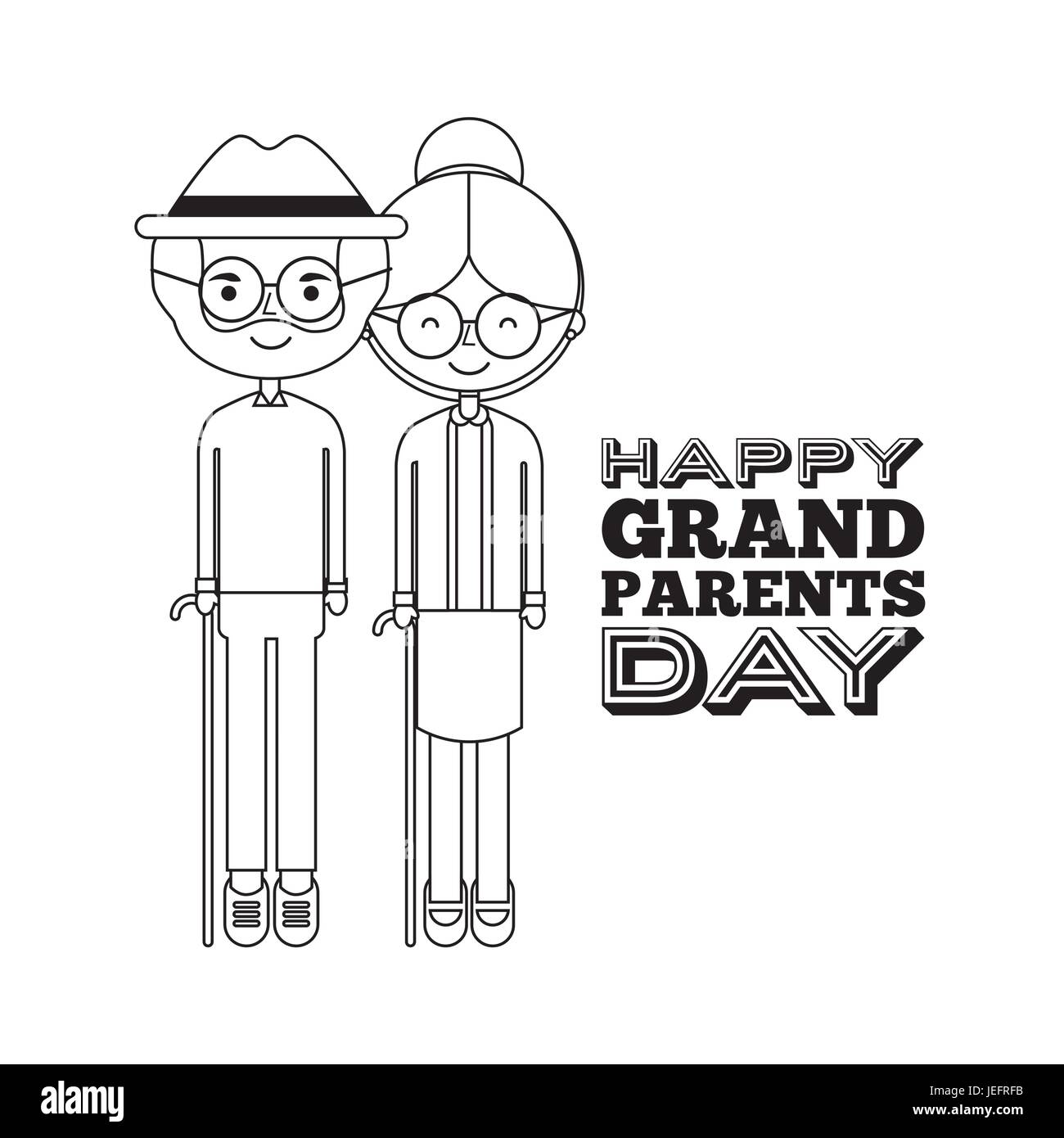Happy Grandparents Day Coloring Pages