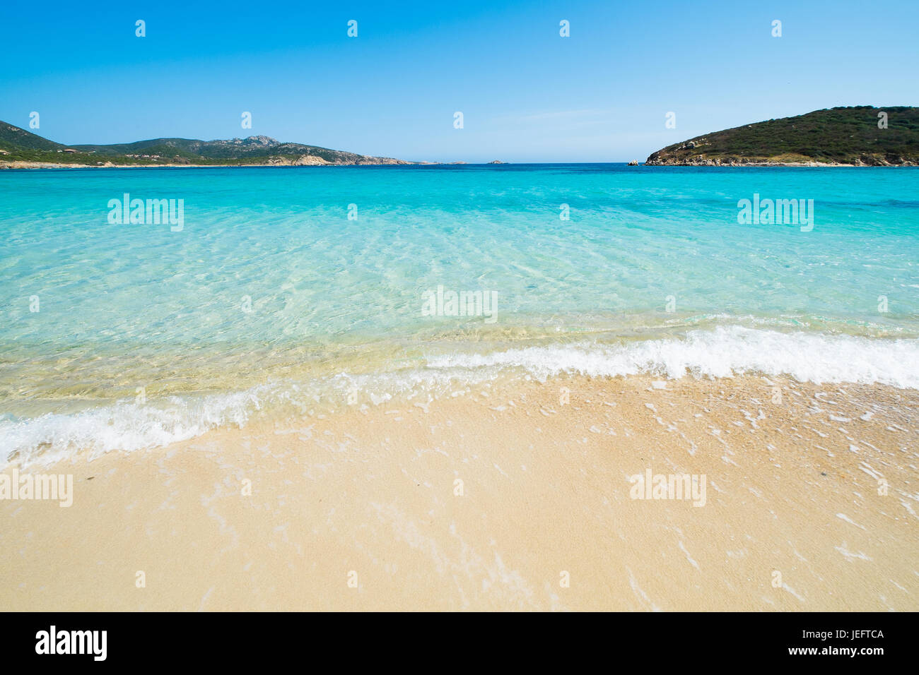 Tuerredda beach in Teulada, Sardinia, Italy Stock Photo - Alamy