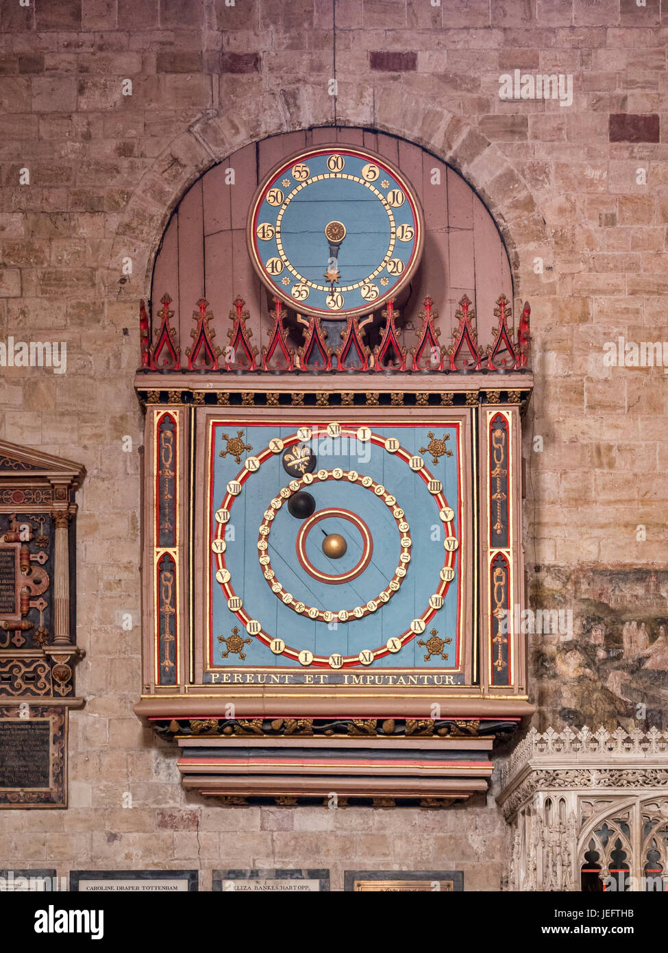 Exeter cathedral clock hi-res stock photography and images - Alamy