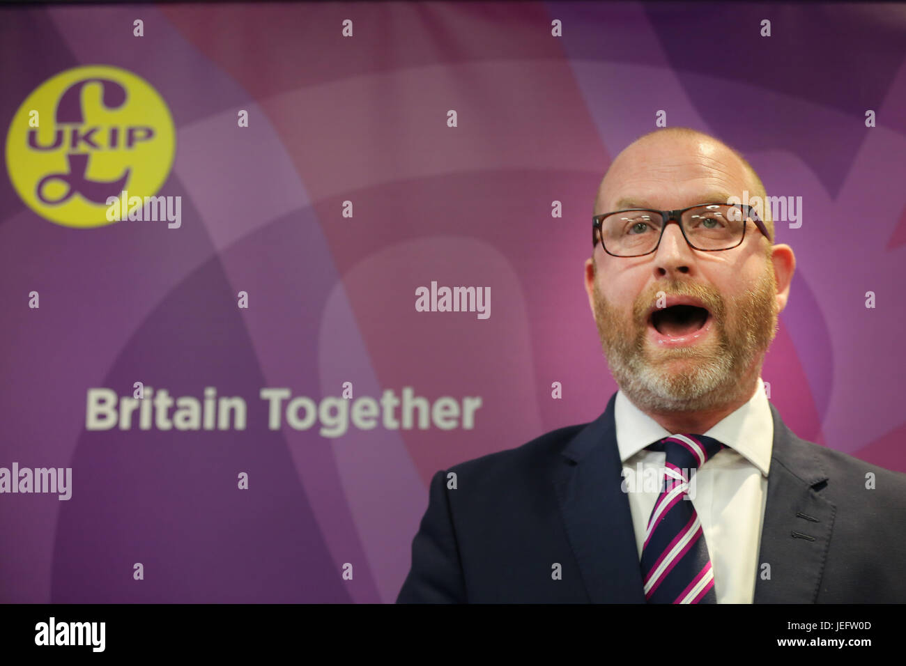UKIP Leader Paul Nuttall launches the UKIP’s general election manifesto ...