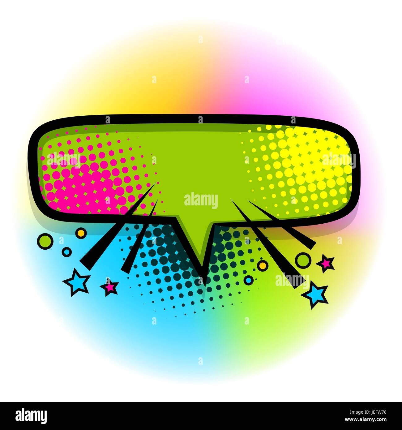 Colored empty cloud. Sale banner. Funny comic book cartoon text dialog ...