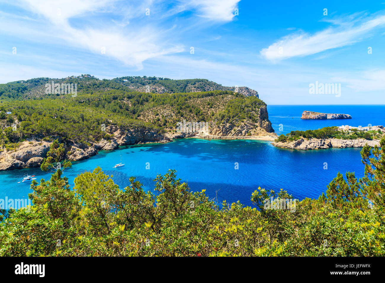 Beautiful bay view with boats hi-res stock photography and images - Alamy