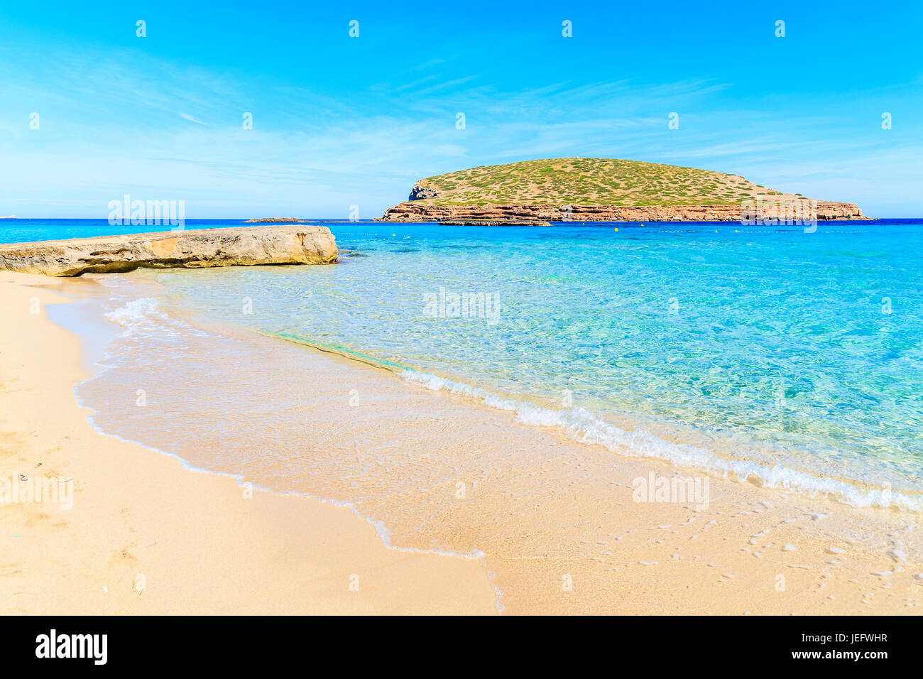 Cala comte beach ibiza balearic hi-res stock photography and images - Alamy