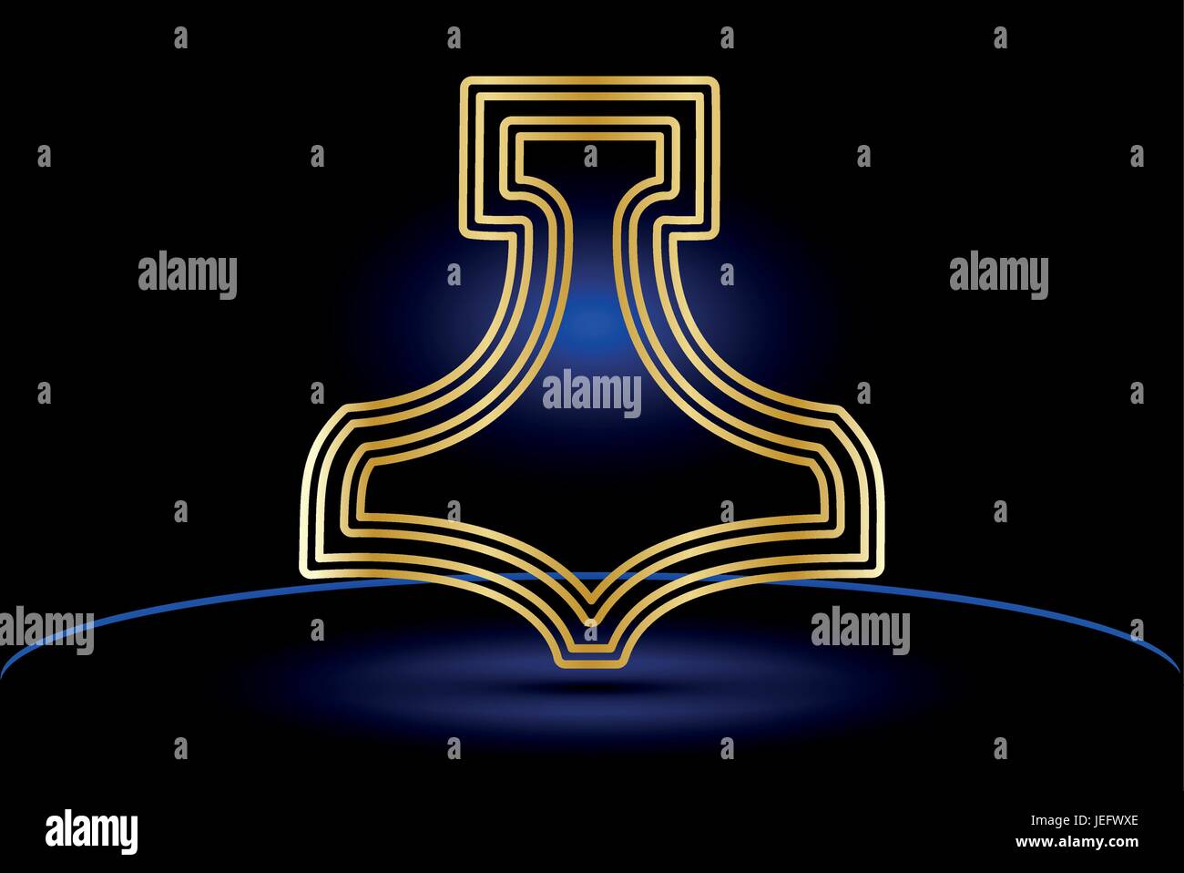 Thor hammer , Thor hammer vector illustration Stock Vector Image & Art ...