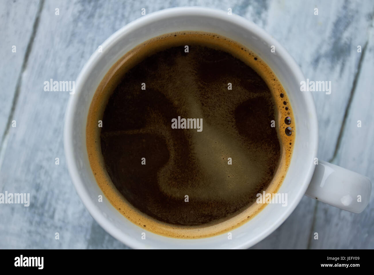 Top view of espresso Stock Photo - Alamy