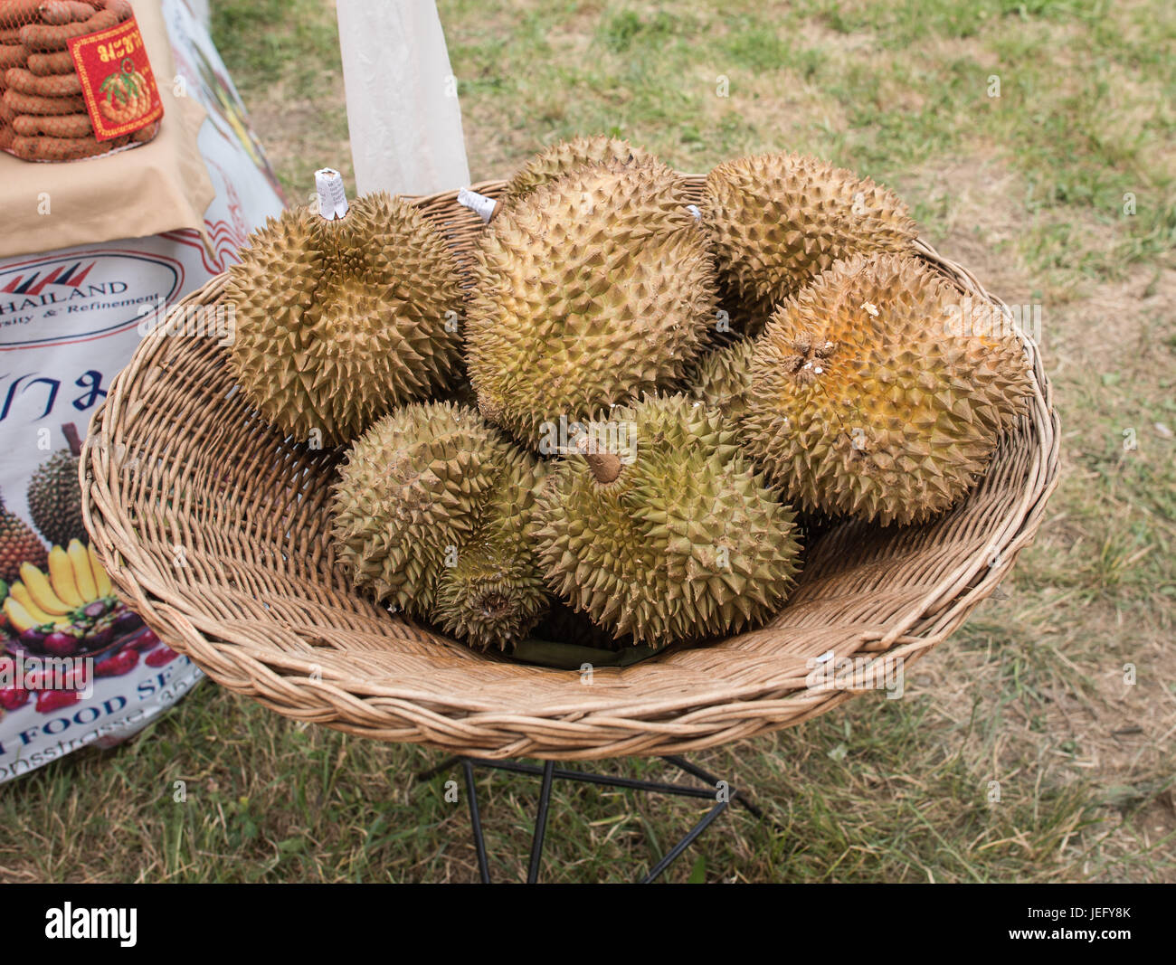 Durian malaysia eat hi-res stock photography and images - Alamy