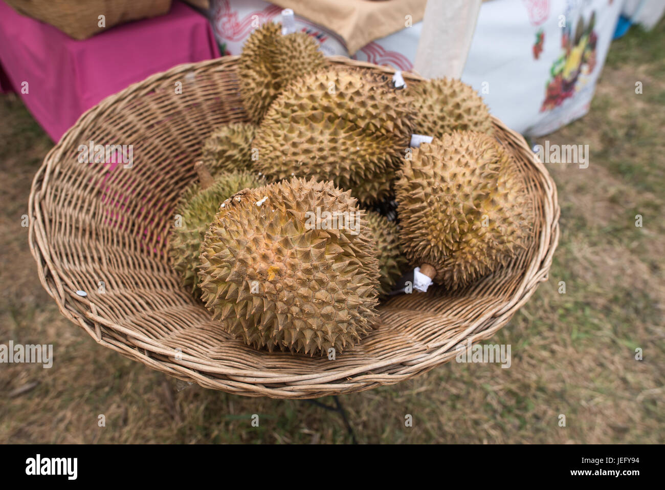 Durian malaysia eat hi-res stock photography and images - Alamy