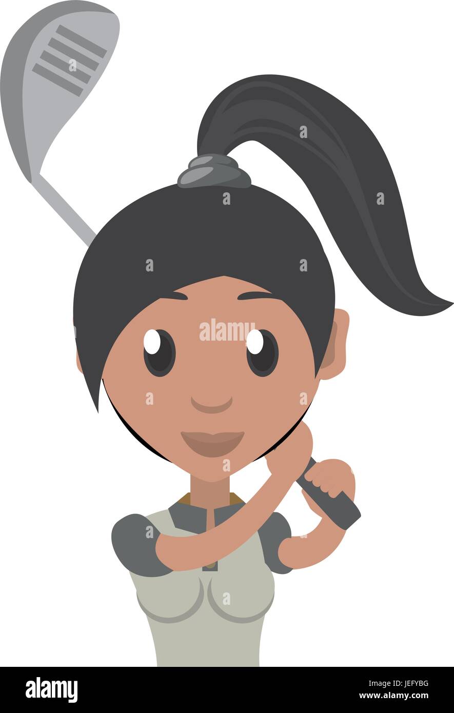 women playing golf cartoon Stock Vector Image & Art - Alamy