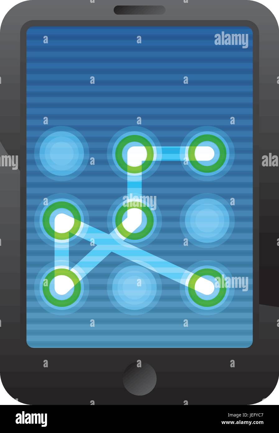 digital security tablet Stock Vector Image & Art - Alamy