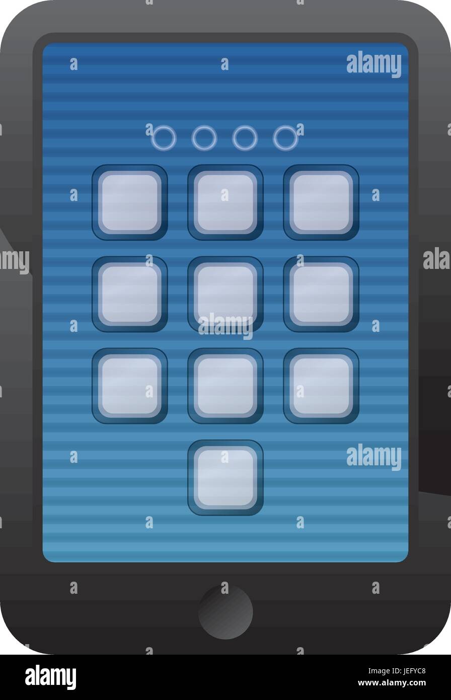 digital security tablet Stock Vector Image & Art - Alamy