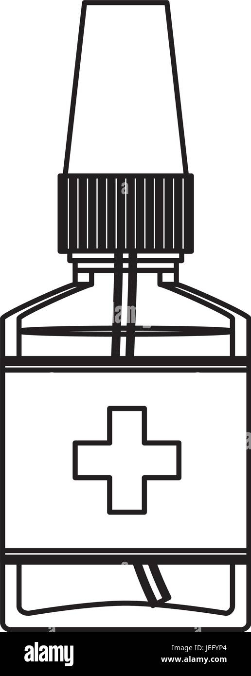 isolated medicine liquid bottle Stock Vector Image & Art - Alamy
